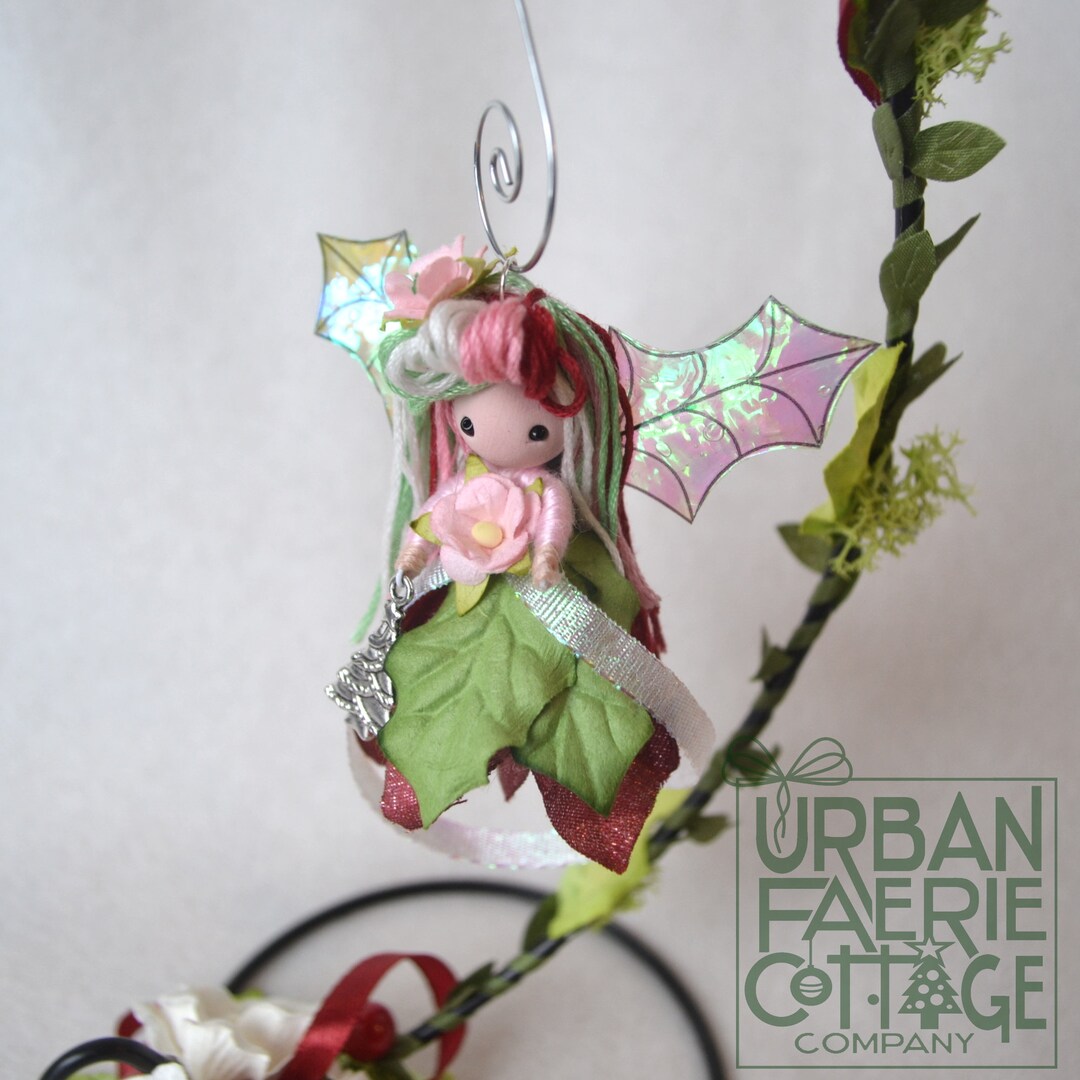 Christmas Fairy Doll, Christmas Tree Ornament, Flower Fairy Doll ...