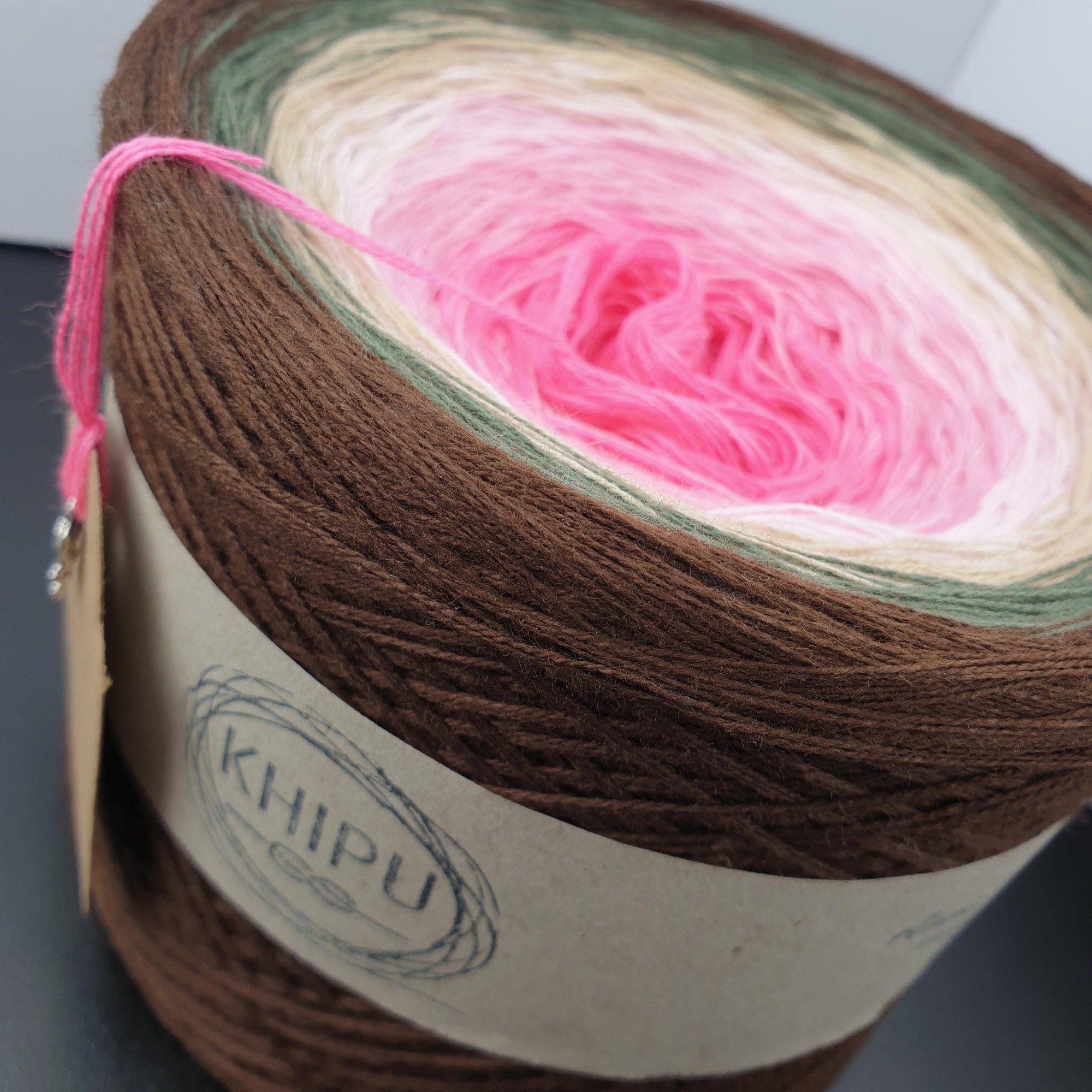 Gradient Cake Yarn Lisa 41 Cotton Acrylic Ombre Cake Yarn - Etsy