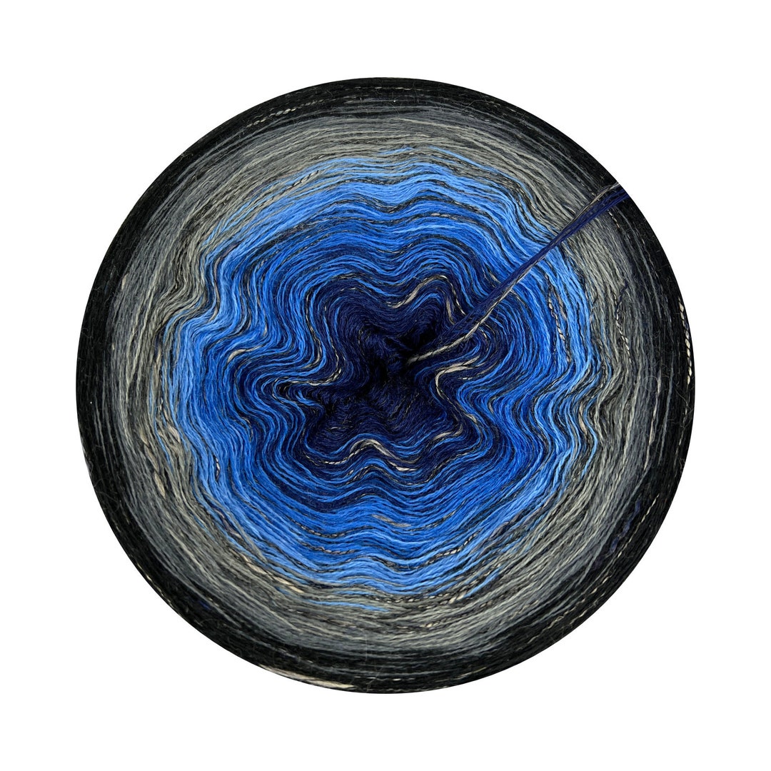 Ombre Yarn Cake 100% Wool Plus Nubs With Mohair, Merino Extra Fine ...