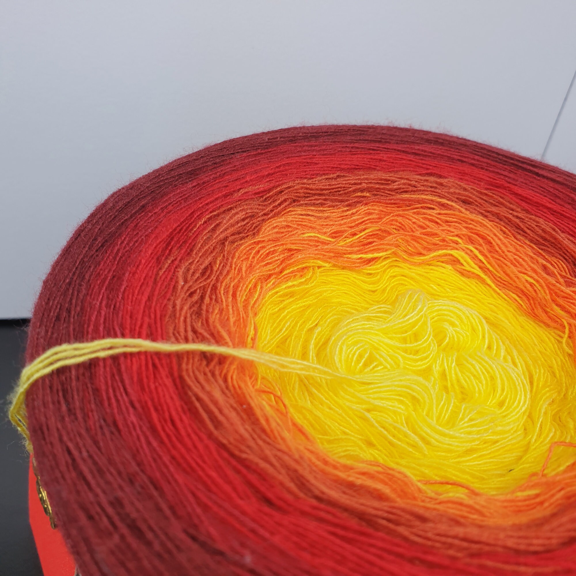 Ombre Yarn With Modal, Gradient Yarn Cake, Macaw 228, Modal Acrylic ...