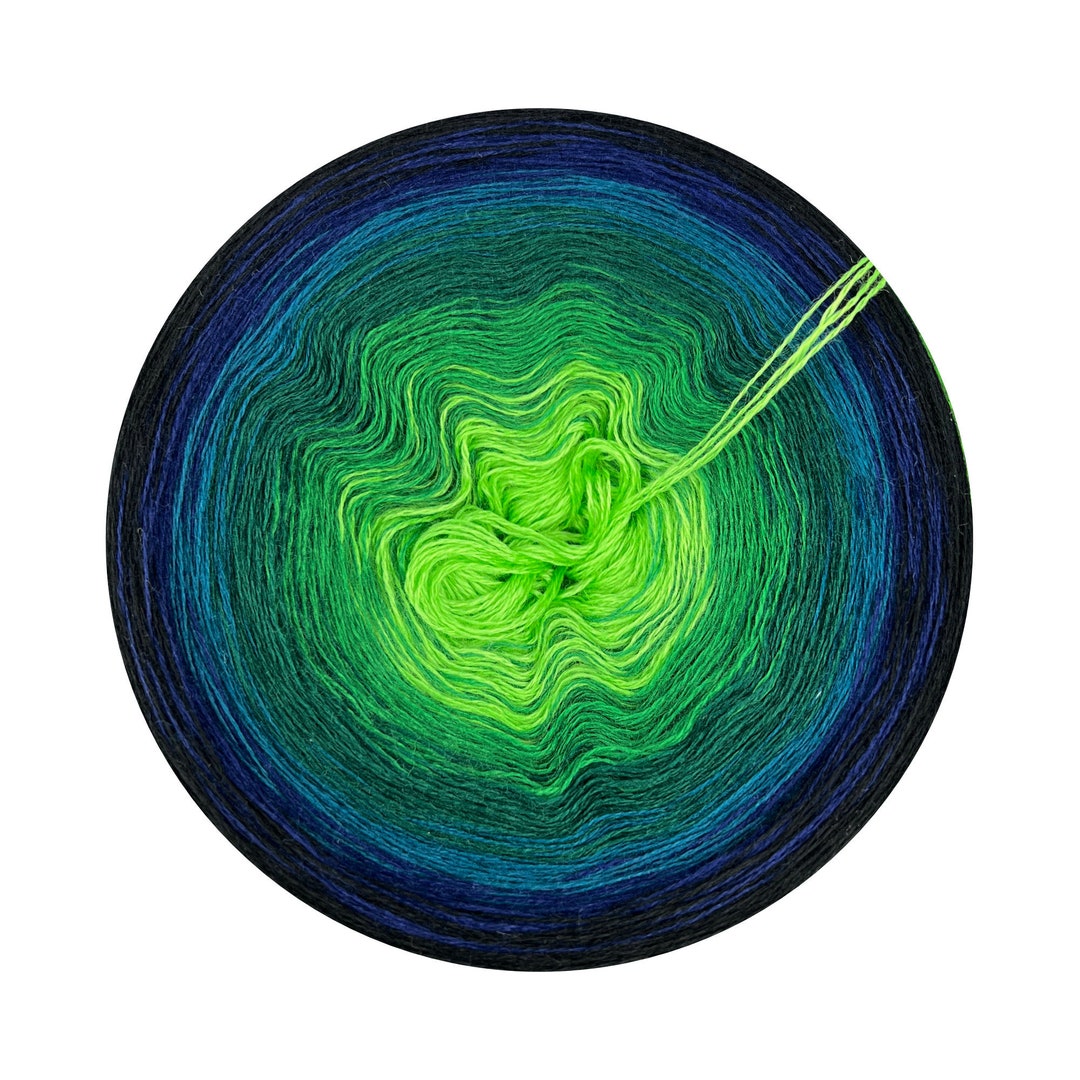 Ombre Yarn Cake 100% Wool, Merino Extra Fine, Hadar 305, Gradient Yarn ...