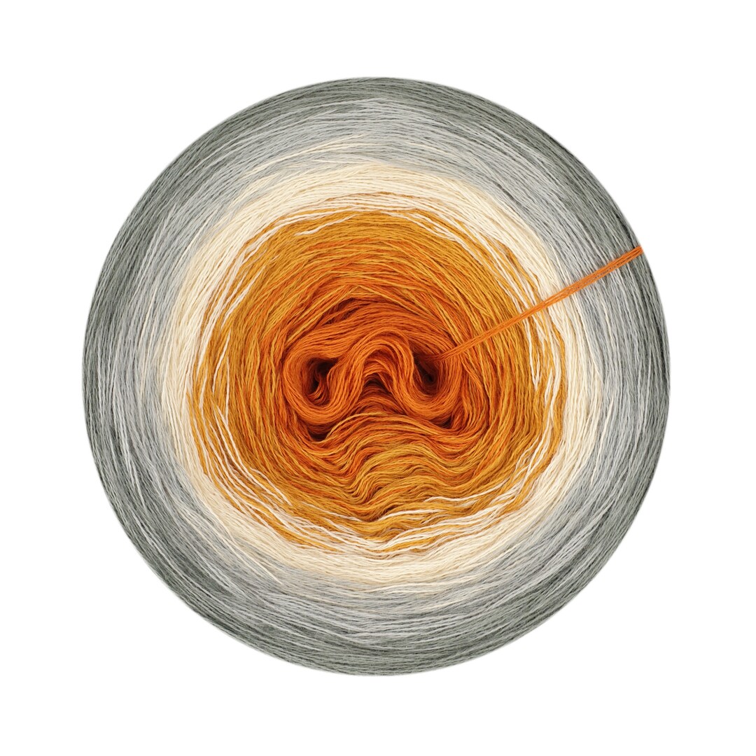 Gradient Yarn Cake 100% Cotton, Uluru 140, Ombre Yarn Cake - Etsy