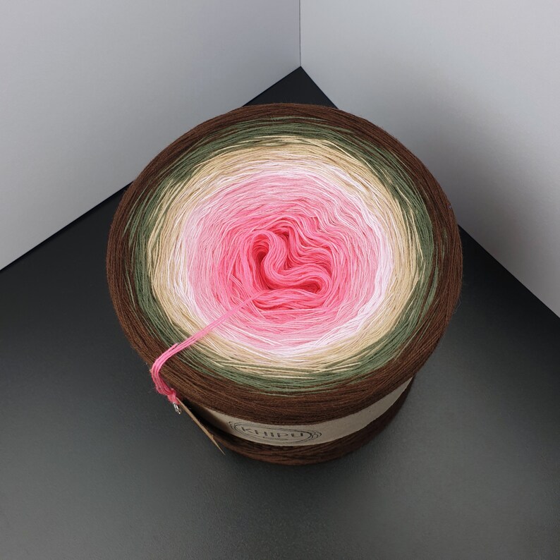 Gradient Cake Yarn, Lisa, 41, Cotton Acrylic, Ombre Cake Yarn - Etsy