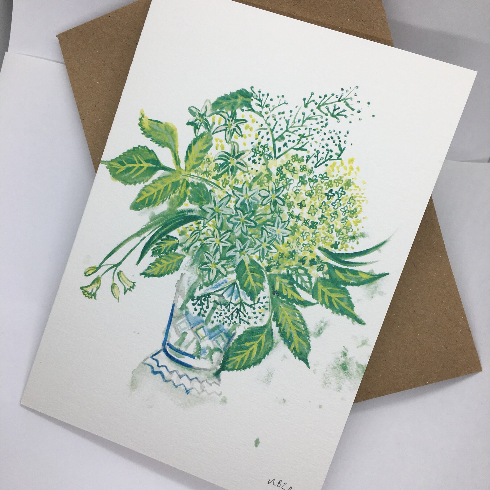 Pack of 6 Floral Greetings Cards, Printed on Quality Textured Card ...