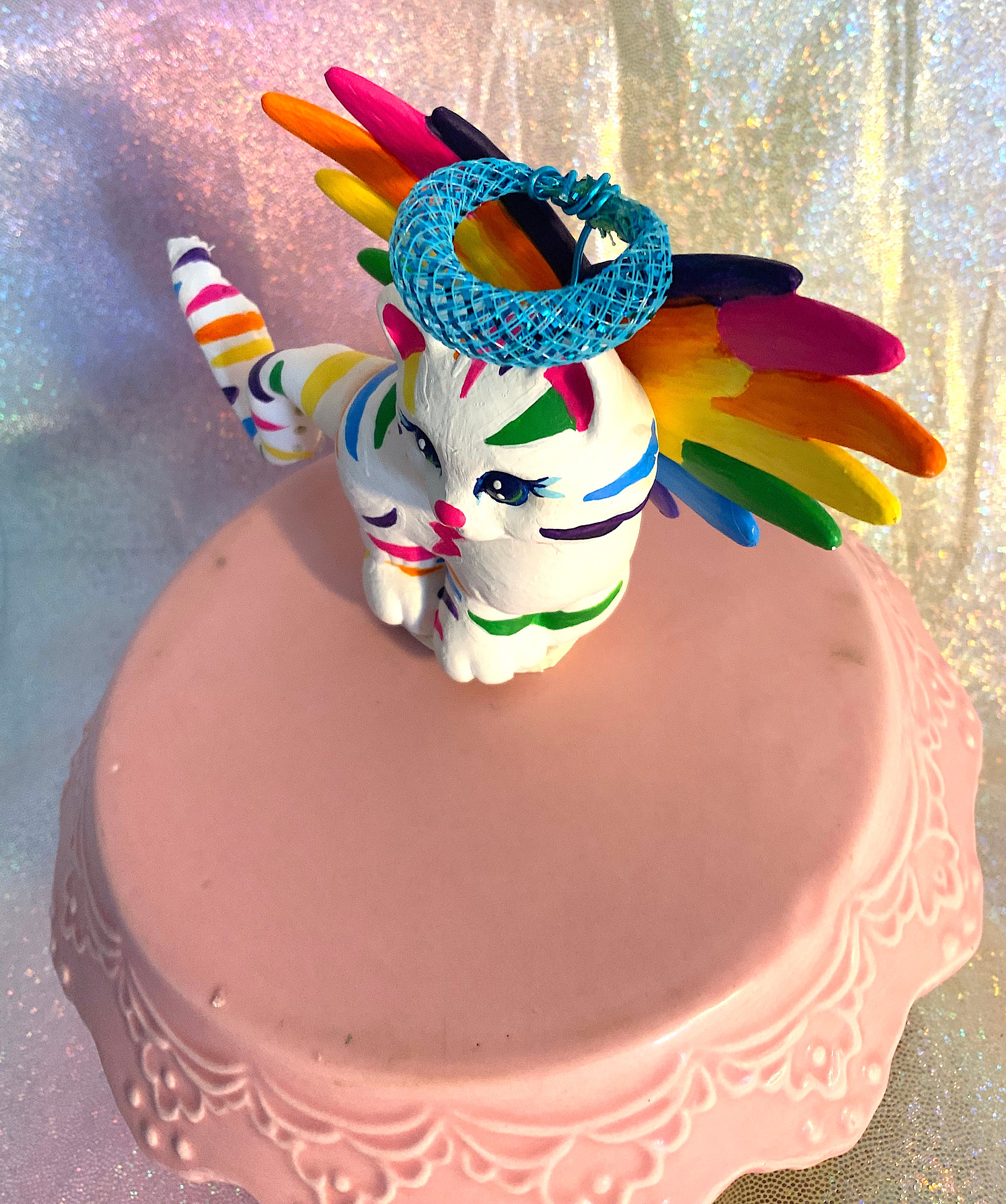Rainbow Tiger Angel - Etsy