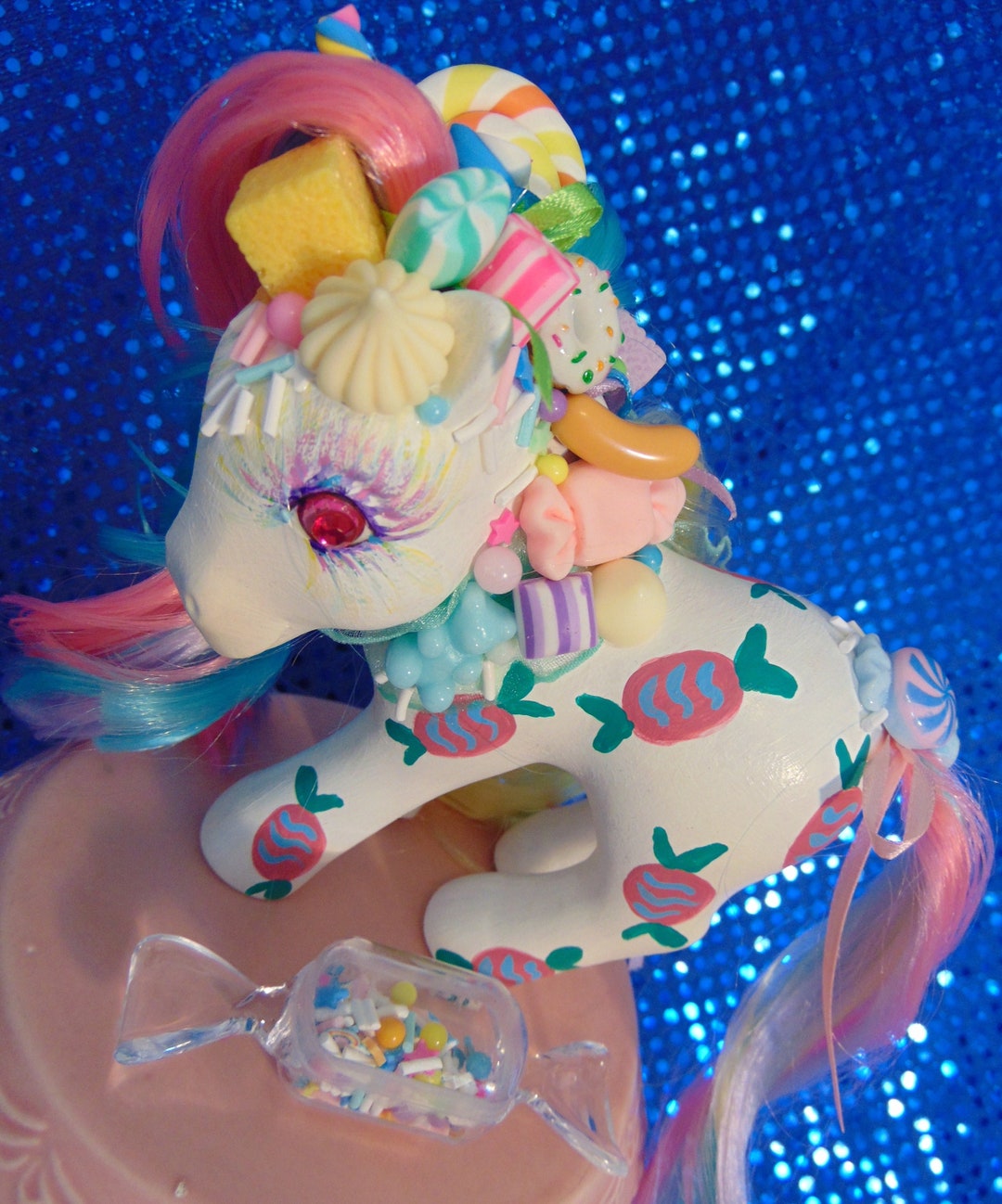 Pastel Rainbow Candy Custom Pony - Etsy