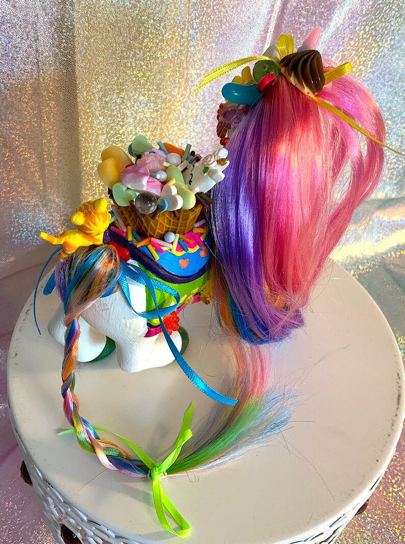 White Rainbow Carousel Unicorn - Etsy