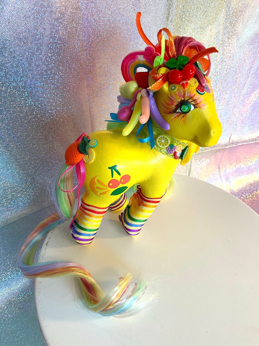 Tropical Rainbow Tutti Frutti Custom Pony - Etsy