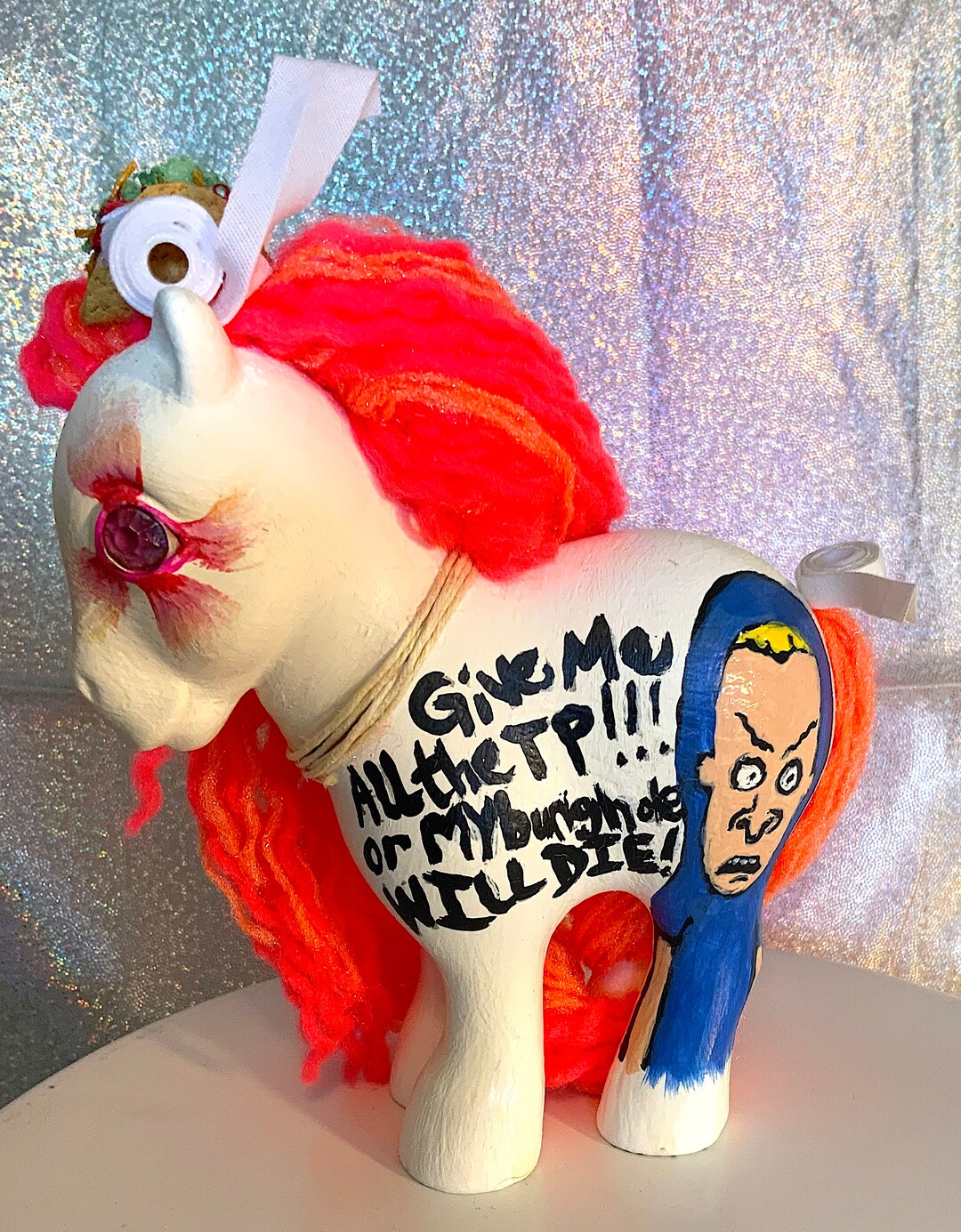 Red Haired TP Hoarder Pony - Etsy