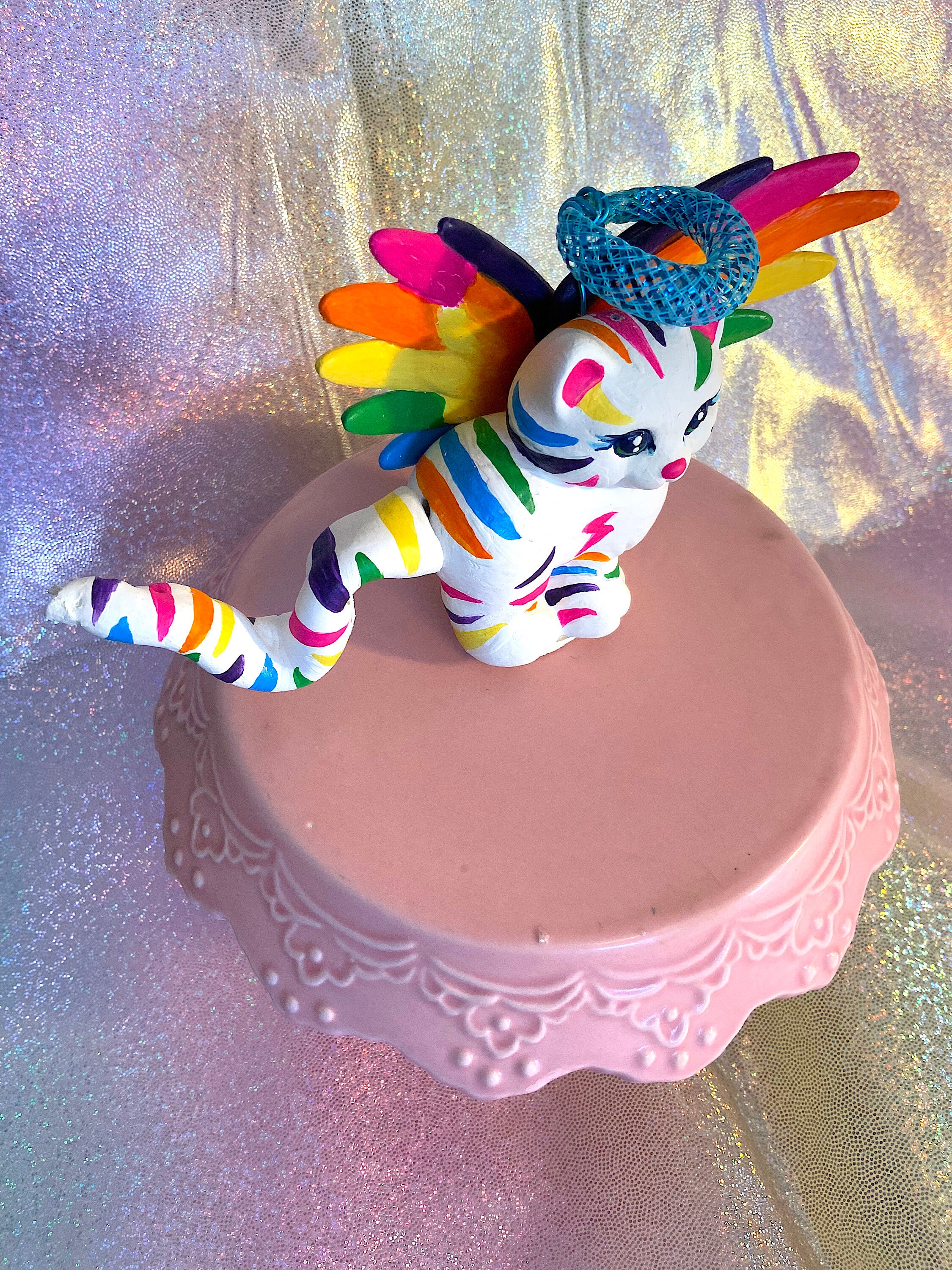 Rainbow Tiger Angel - Etsy