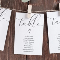 Seating Chart Template- Polaroid Guest Book Seating Chart - Etsy