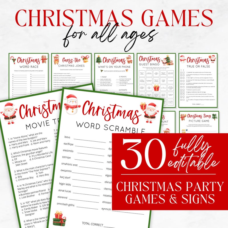 Christmas Games - Etsy