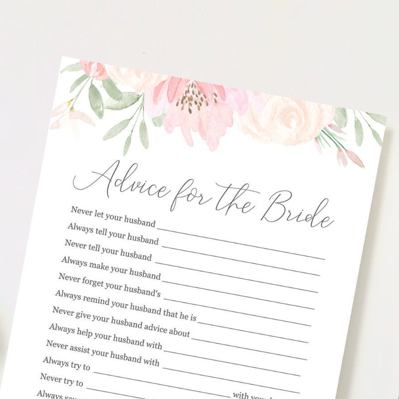 Wedding Advice Cards - Etsy