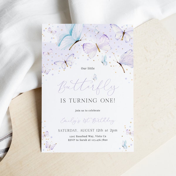 Butterfly Invitation - Etsy