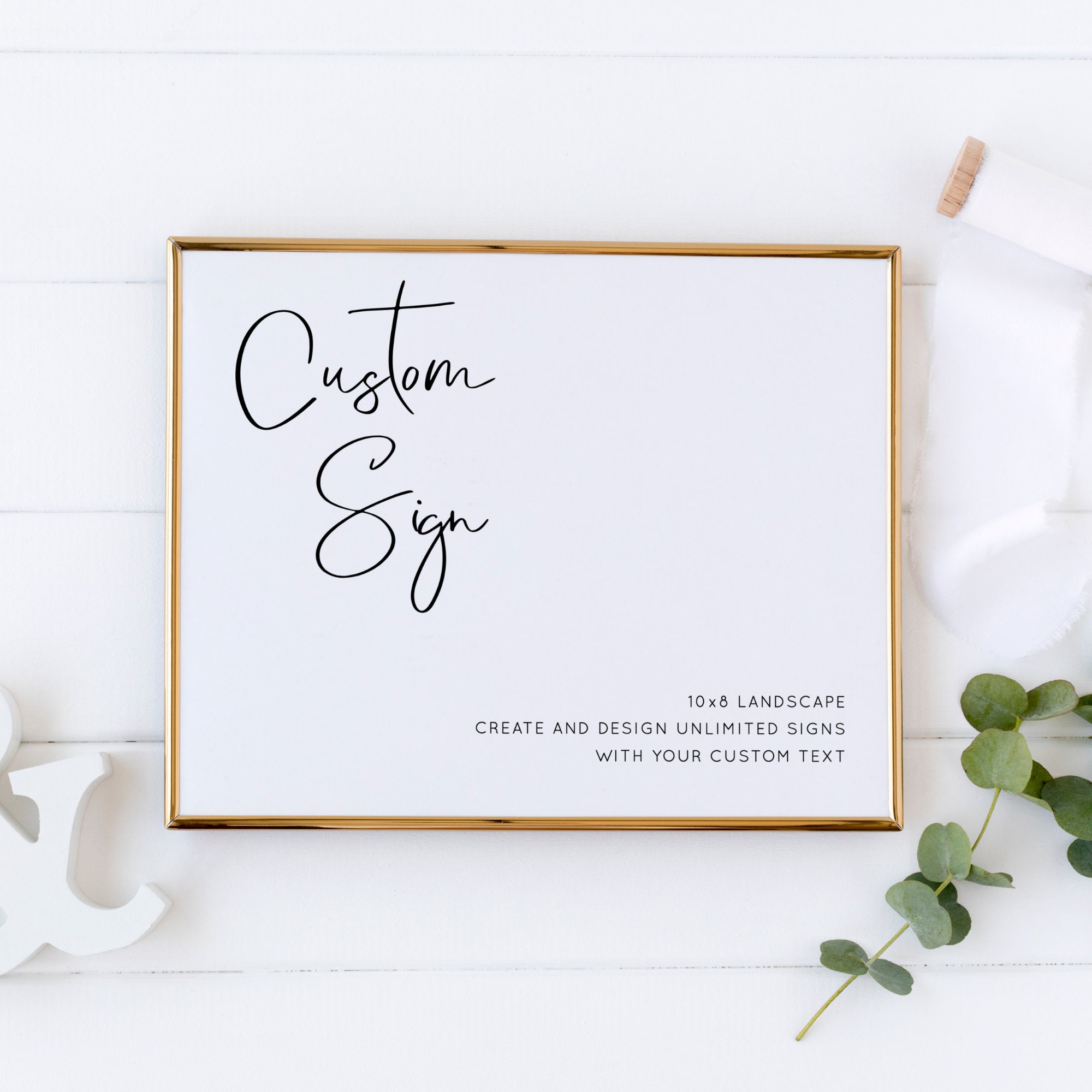 Lillie Custom Wedding Sign Template Modern Wedding Sign | Etsy