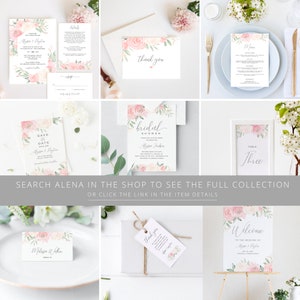Alena - Script Wedding Seating Chart Template, Wedding Table Numbers ...