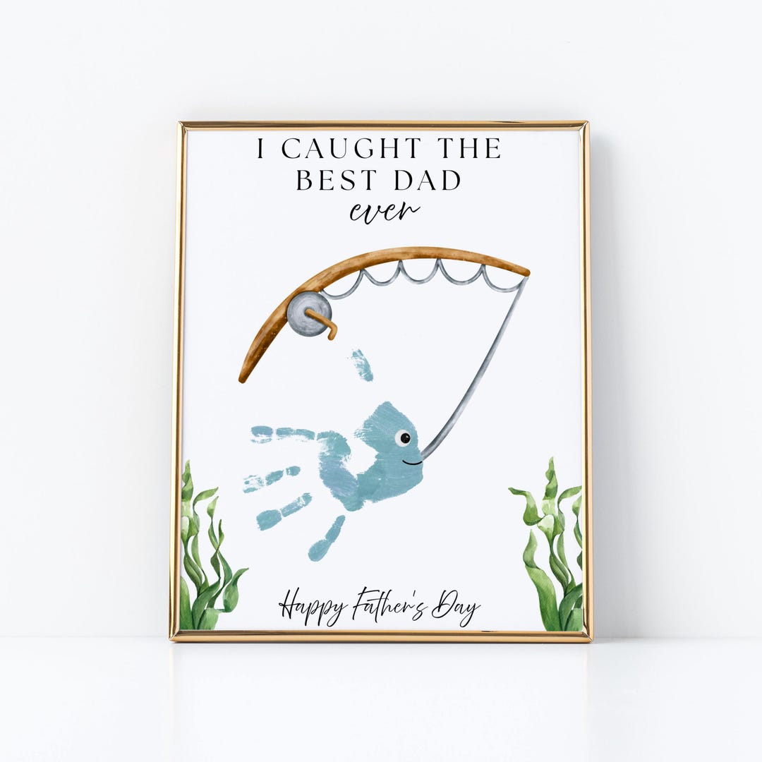 Father’s Day Handprint Craft, Printable Gift for Dad, Father's Day ...