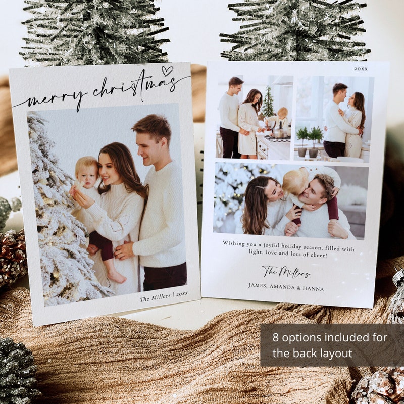 Back of Christmas Card - Etsy