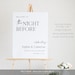 The Night Before Welcome Sign Template, Rehearsal Dinner Welcome Sign ...