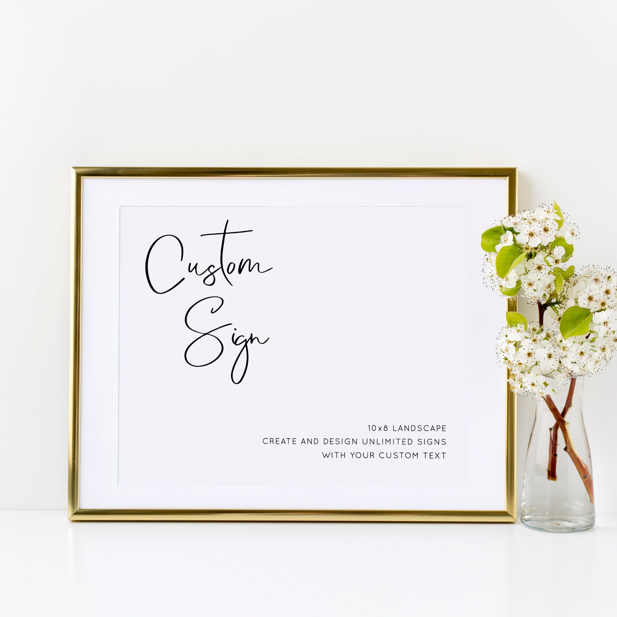 Lillie Custom Wedding Sign Template Modern Wedding Sign | Etsy