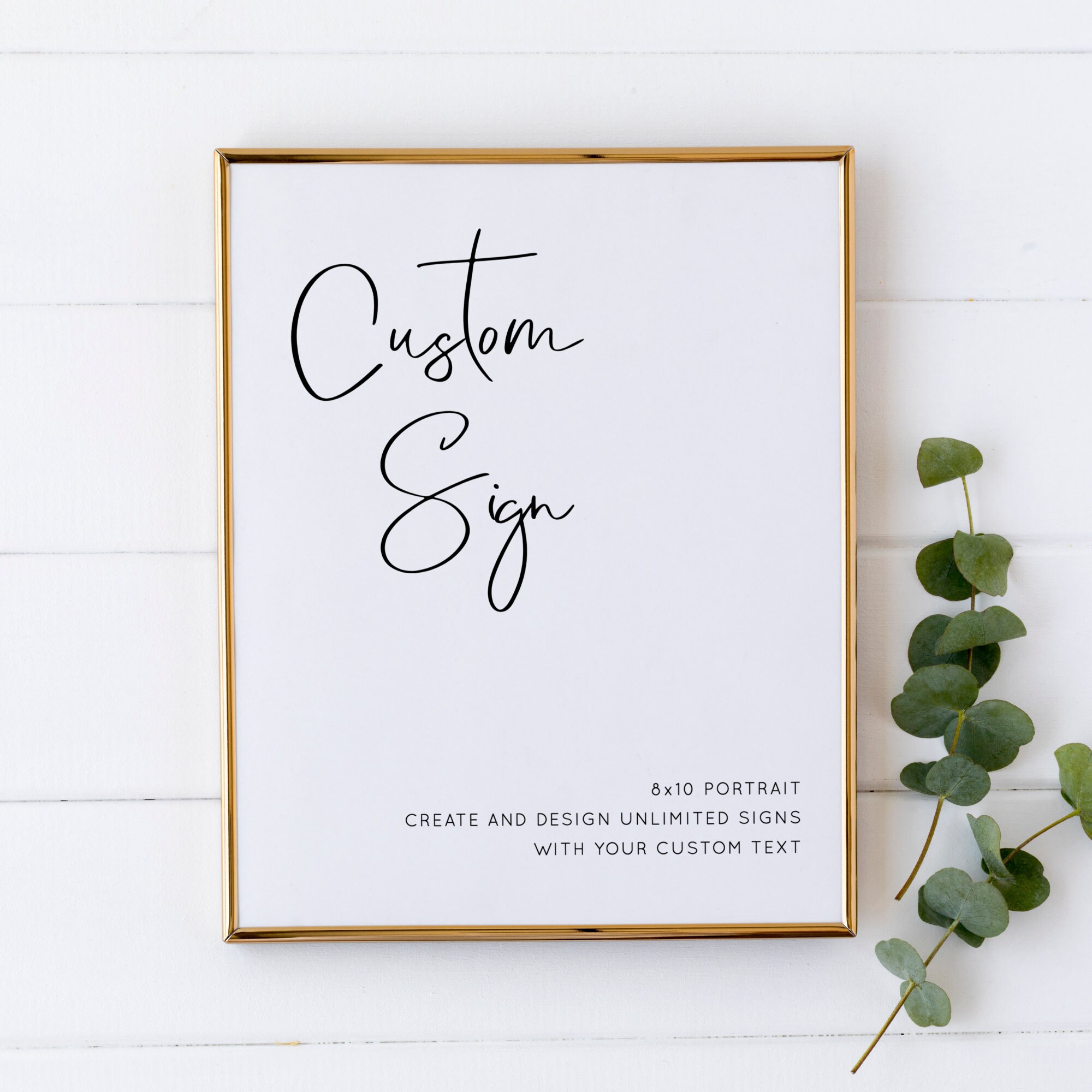 Lillie Custom Wedding Sign Template Modern Wedding Sign | Etsy