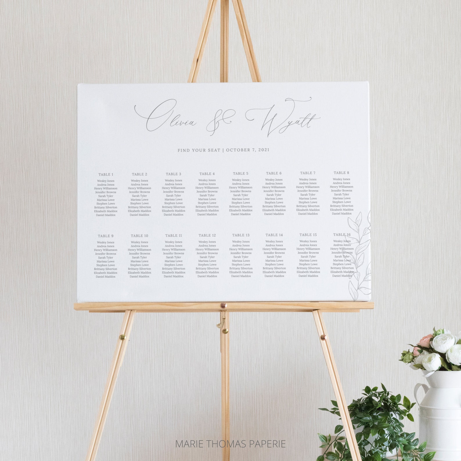 Eliana Elegant Script Wedding Template Bundle Botanical - Etsy