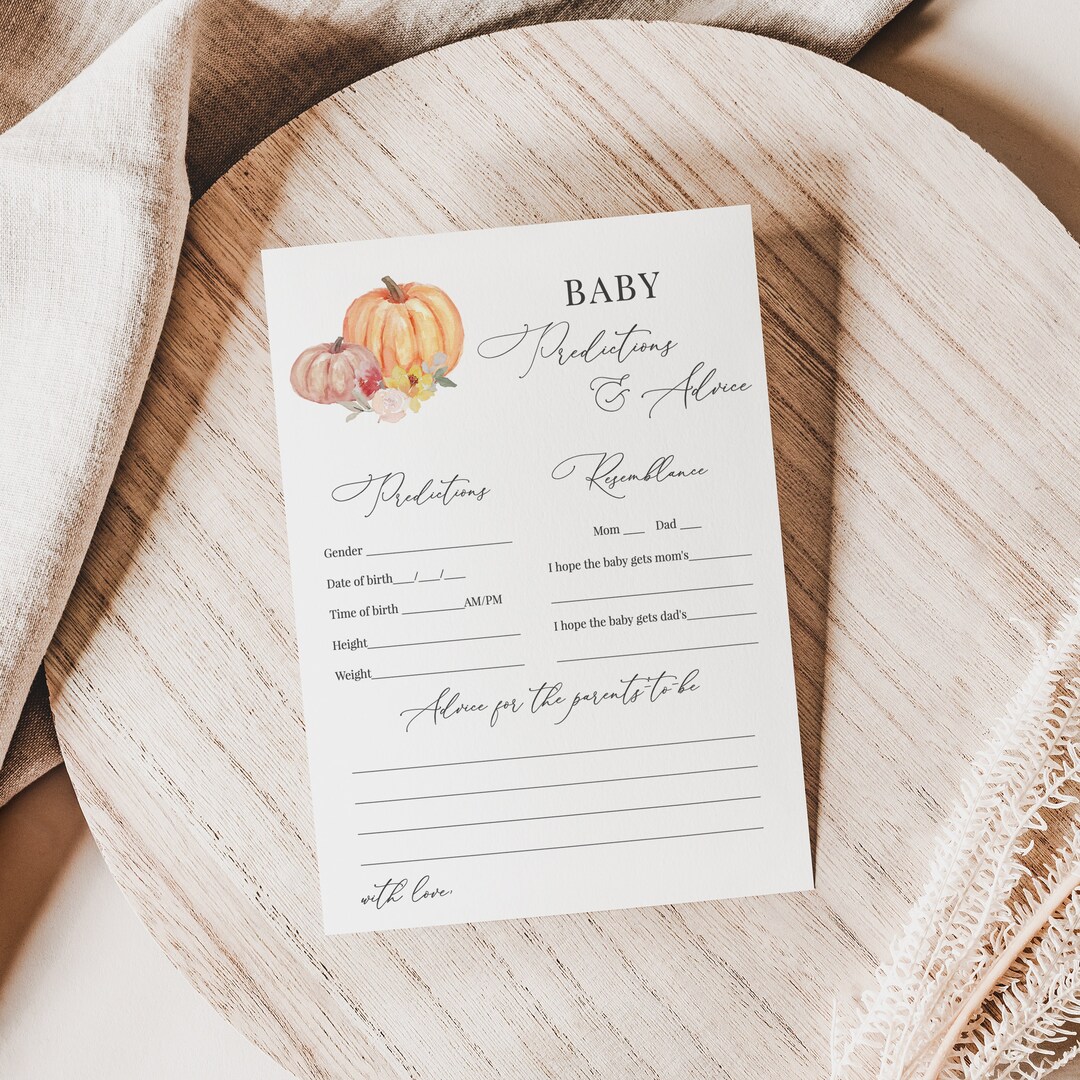 Penelope Baby Advice and Predictions, Pumpkin Fall Floral, Autumn Baby ...