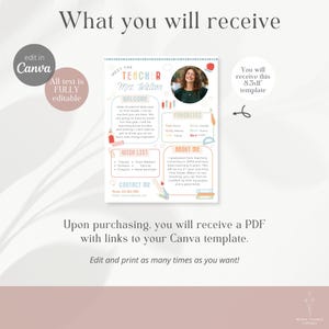 Meet the Teacher Template, Editable Meet Your Teacher Letter ...