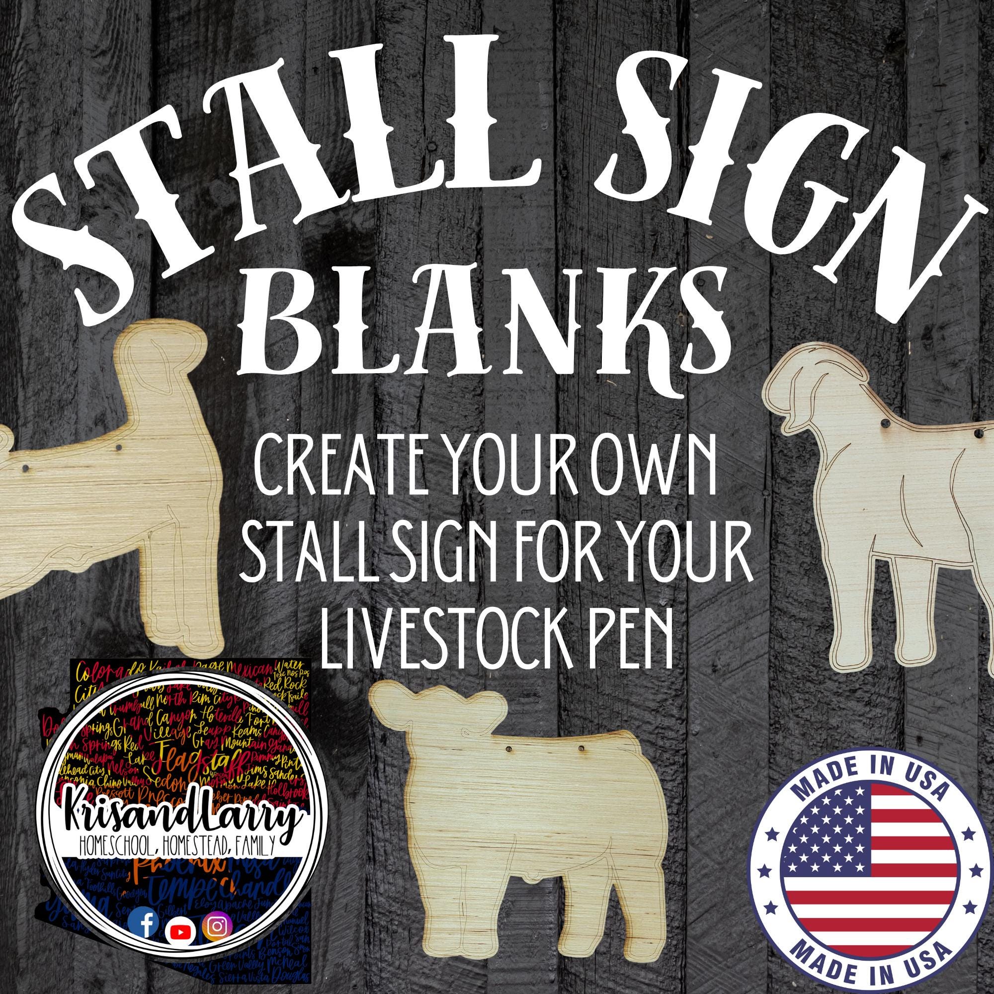 Doe Breeder or Market Goat Wood Sign Blank | Boer Show Goat Cutout ...