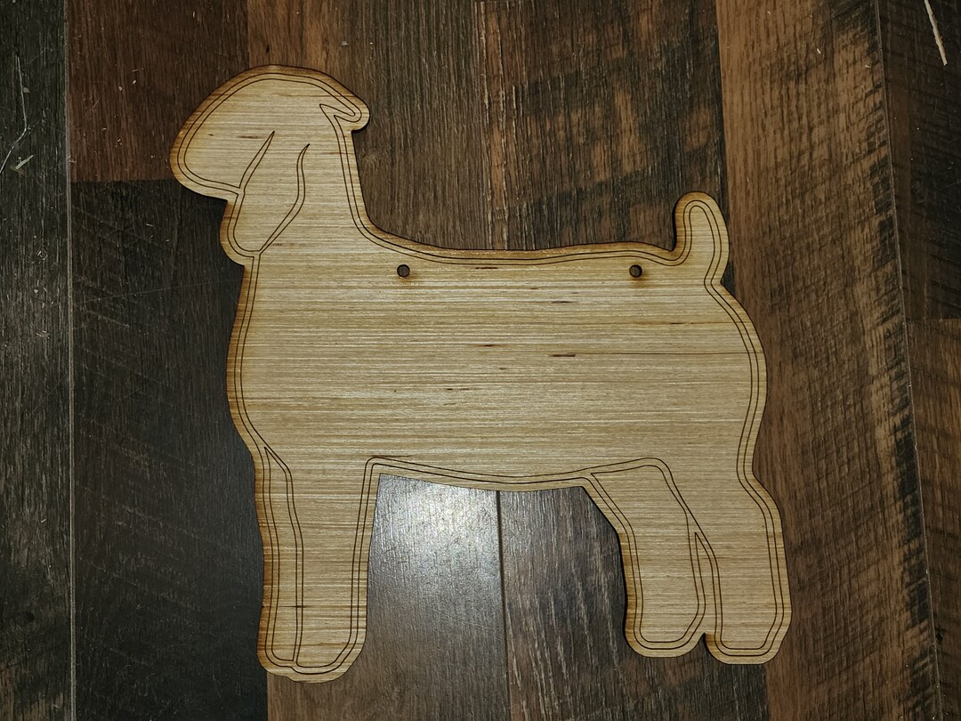 Doe Breeder or Market Goat Wood Sign Blank, Boer, Livestock - Etsy