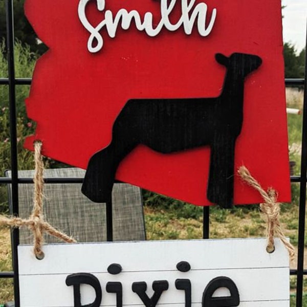 4 H Custom Stall Sign - Etsy