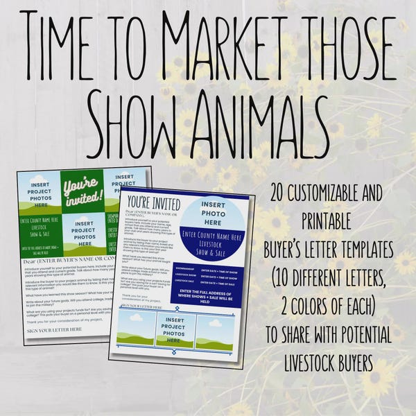 4h Buyer Letter Template - Etsy
