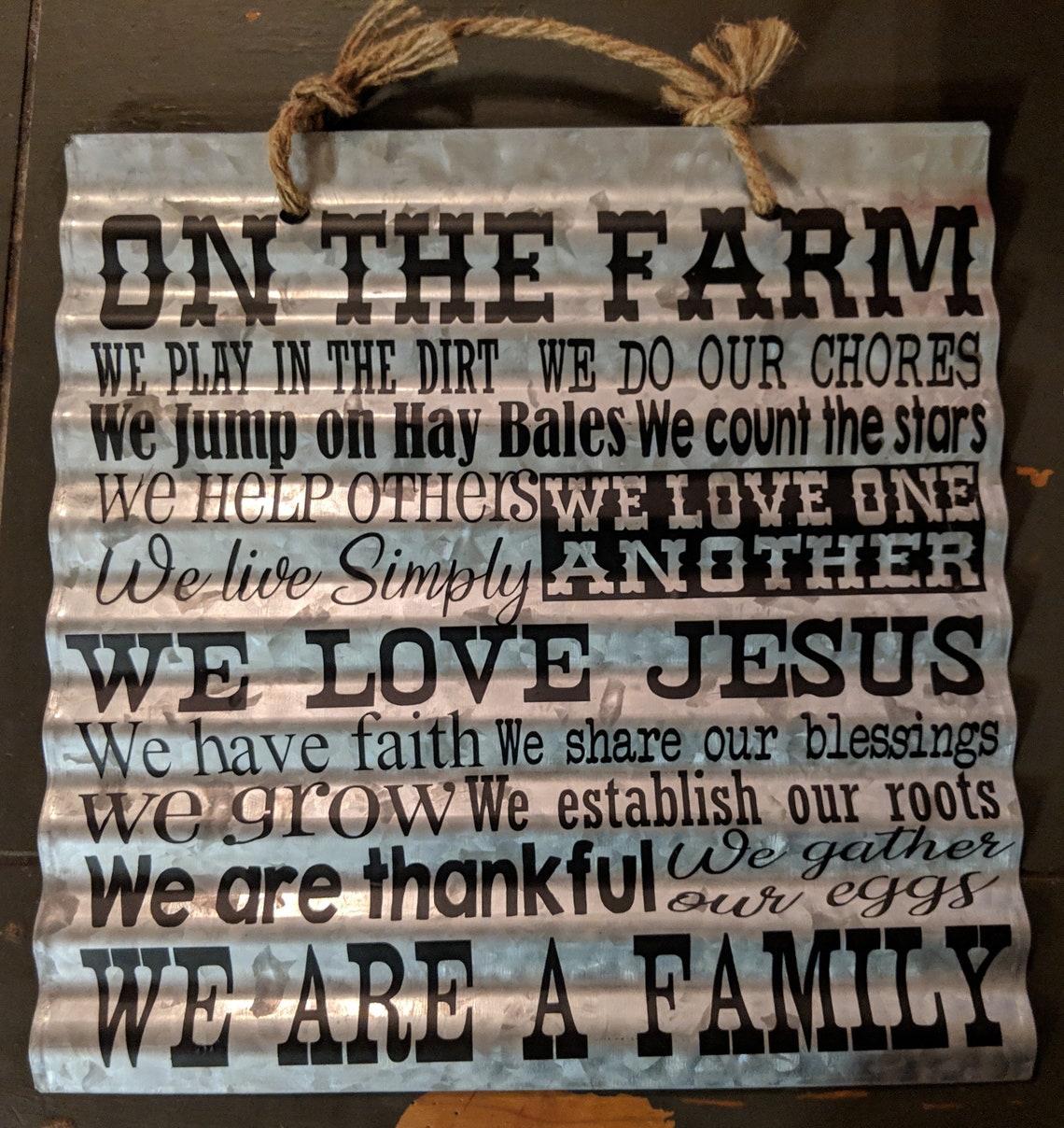 On the Farm Farm Rules We Are a Family Clipart Vector | Etsy