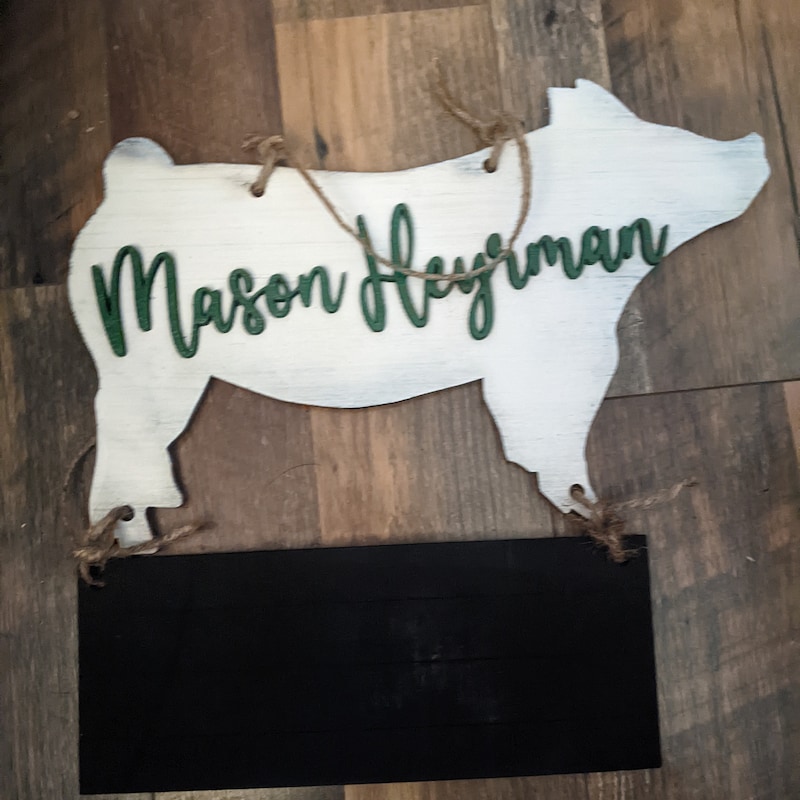 Stall Signs for Pig Shows - Etsy