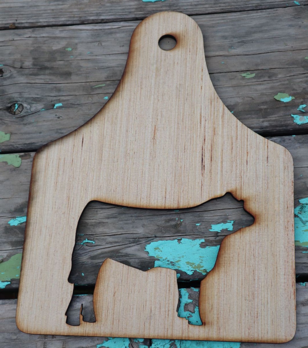Steer Wood Ear Tag Stall Sign, Cattle Show Blank - Etsy
