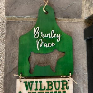 Livestock Stall Sign With Chalkboard Base, 4H FFA, Steer Stall Sign ...