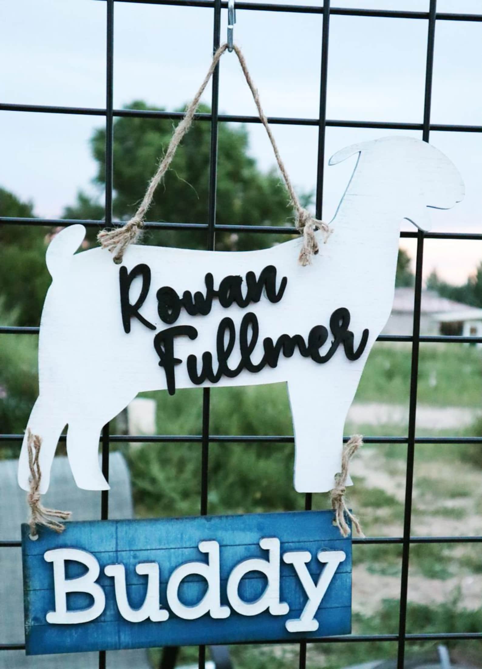 Custom Stall Signs Cutout, Livestock, Steer, Lamb, Goat, Pig, Swine ...