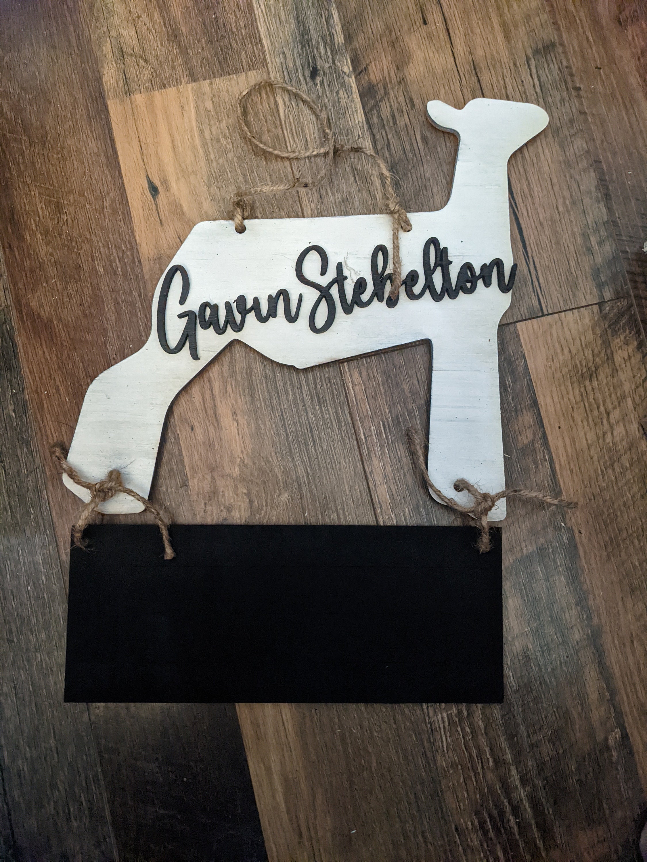 Livestock Stall Sign With Chalkboard Base, 4H FFA, Steer Stall Sign ...