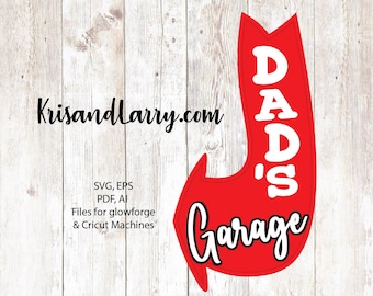 Papa's Garage SVG Sign for Glowforge or Cricut Digital | Etsy