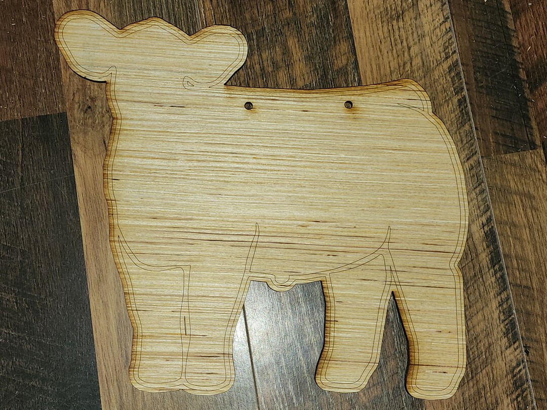 CUSTOM ORDER - WITH Etched Name - Steer Stall Sign Blank, Facing, Angus ...