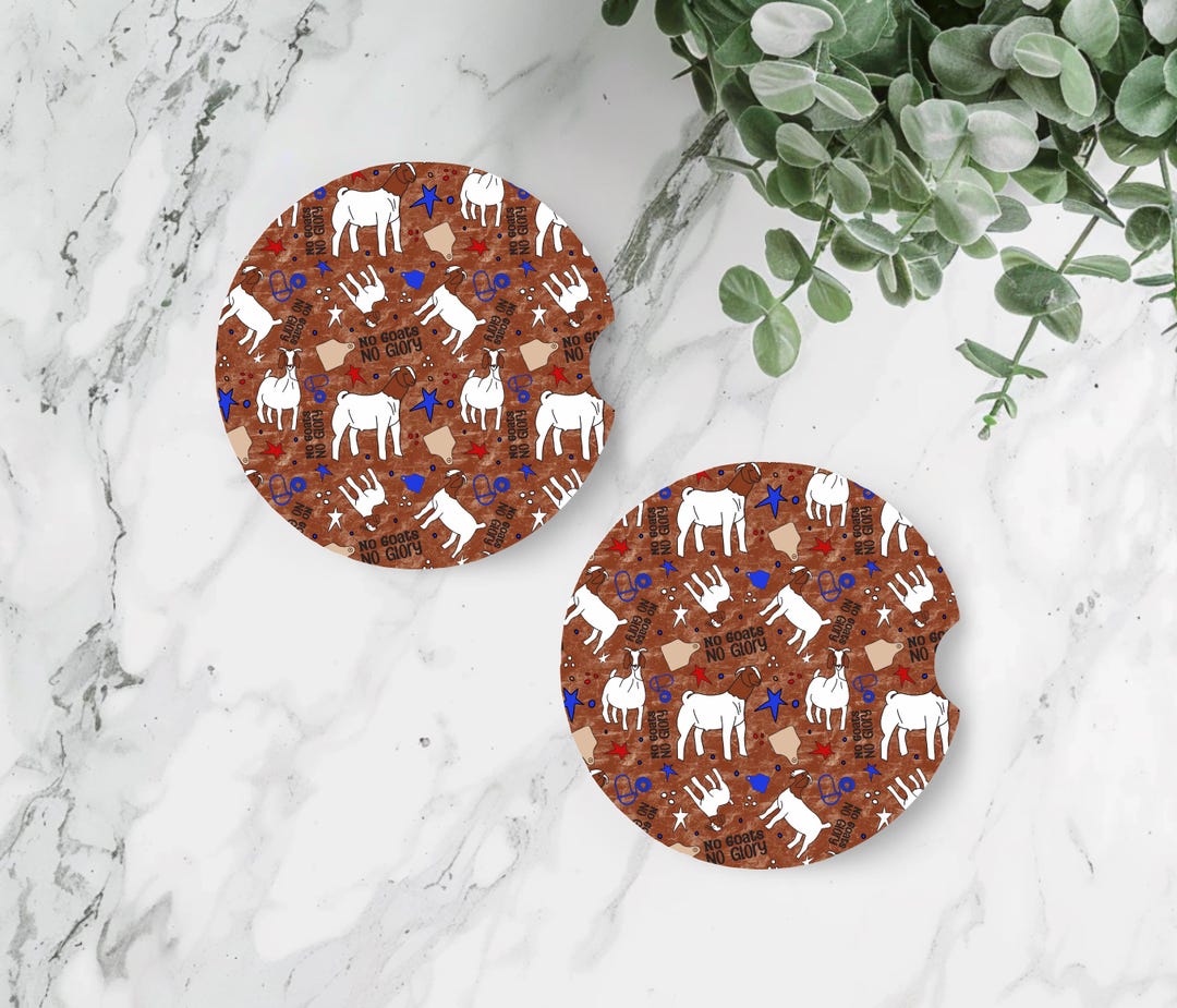 Goat Digital File Car Coasters 300 Dpii PNG UVDTF Sublimation Printed ...