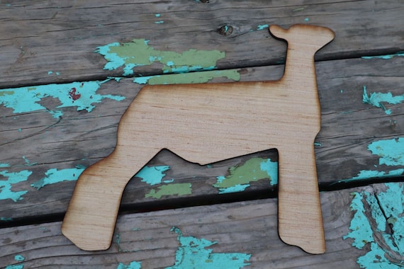 Market Lamb Wood Stall Blank Cutout Show Lamb Sign - Etsy