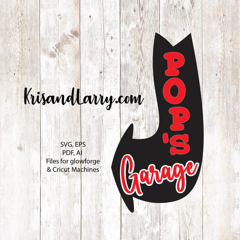Pop's Garage SVG Sign for Glowforge or Cricut Digital - Etsy