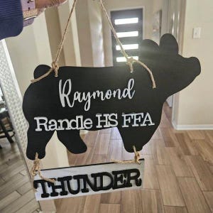 Ohio Stall Sign – Custom State Shaped Livestock Tag for 4H & FFA ...