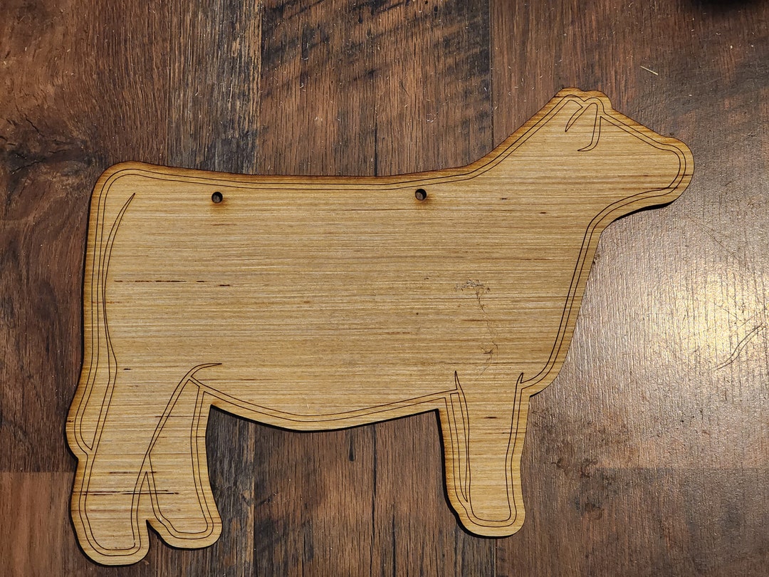 CUSTOM ORDER - WITH Etched Name - Heifer Stall Sign Blank, Angus ...