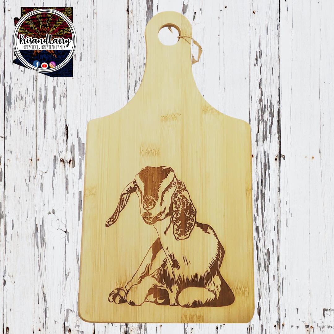 Dairy Goat, Nubian Goat, Cutting Board, Serving Board, - Etsy