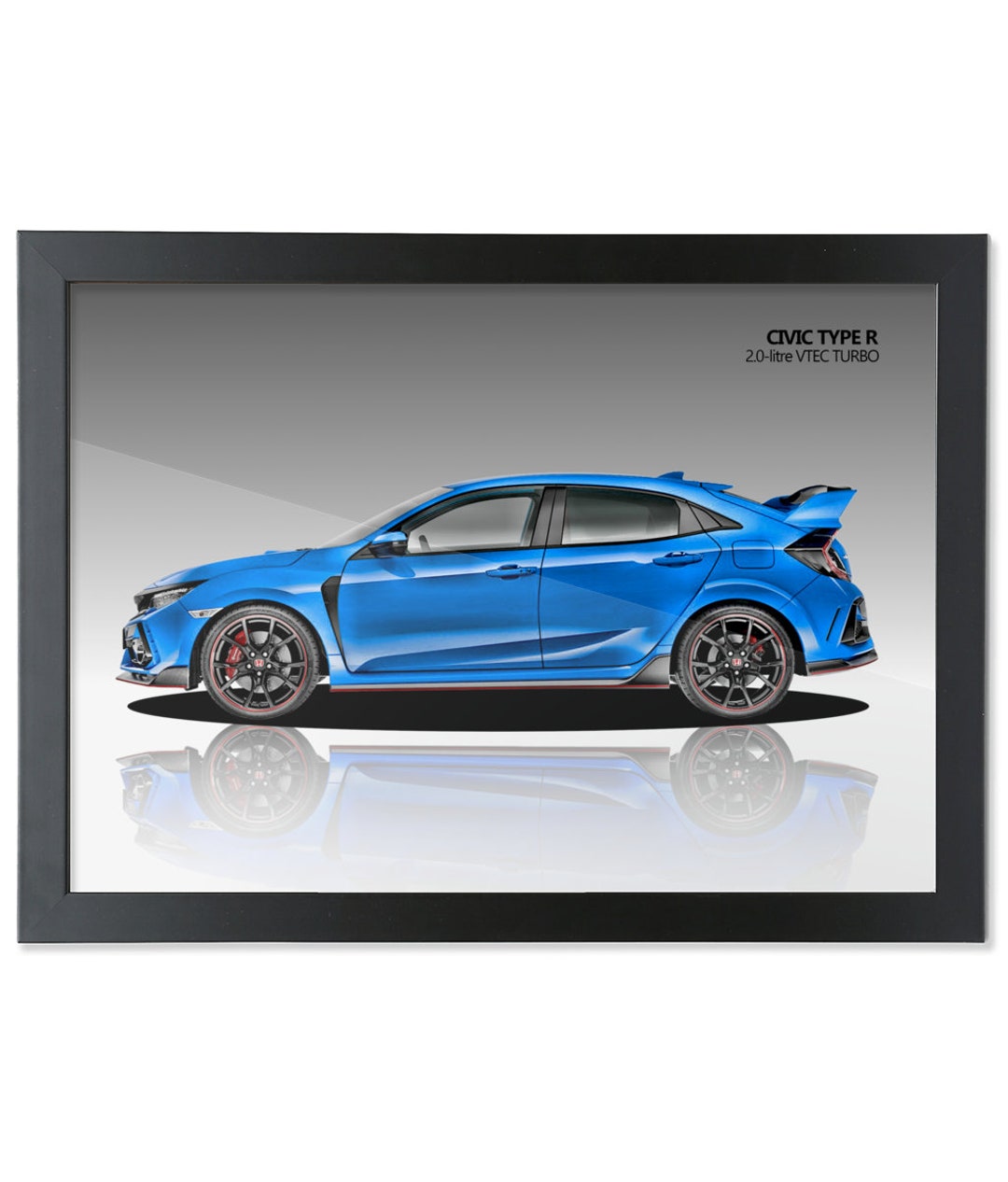 Honda Civic Type R 10th Gen FK8 Wall Art Poster Blue - Etsy