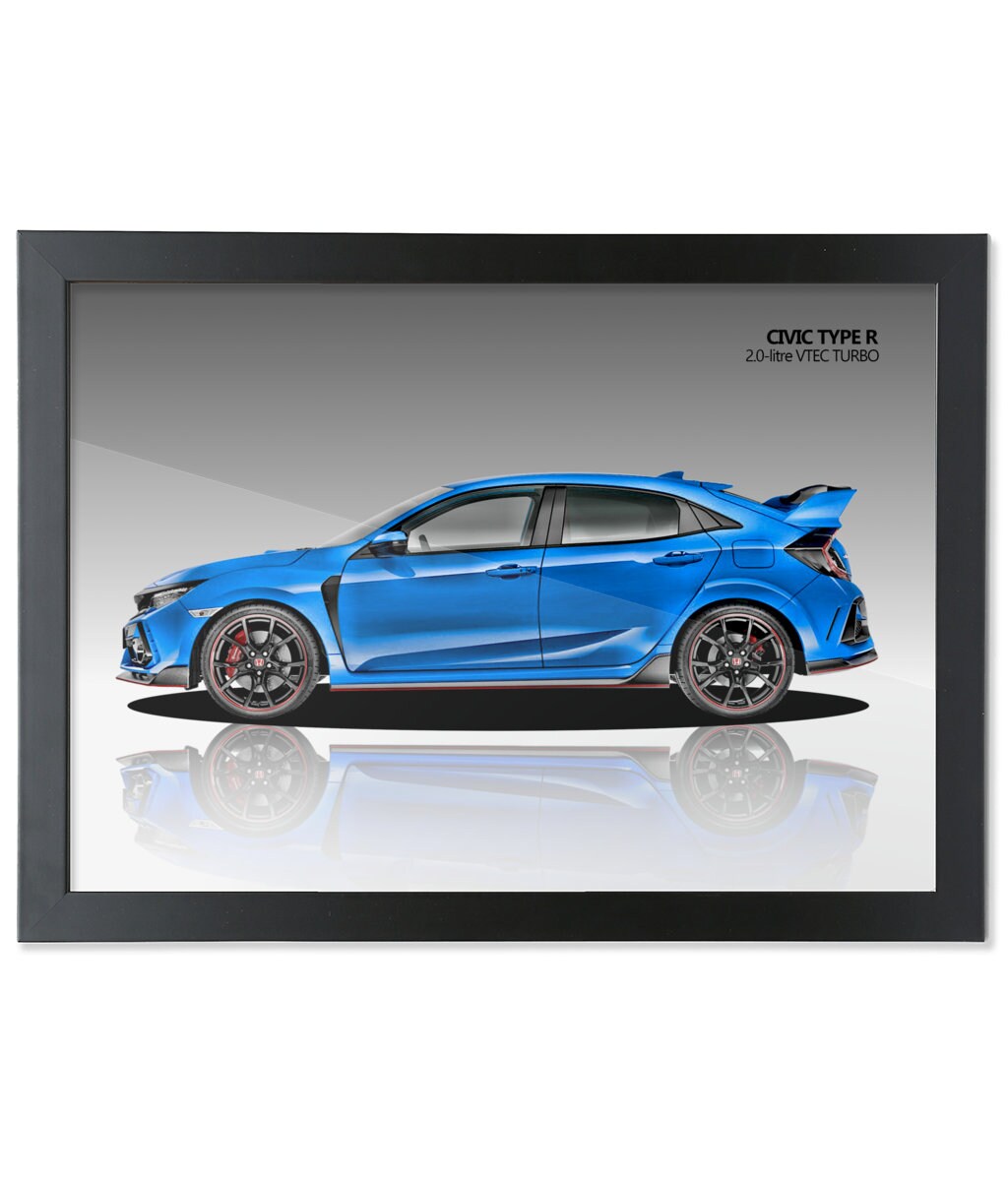 Honda Civic Type R 10th Gen FK8 Wall Art Poster Blue - Etsy