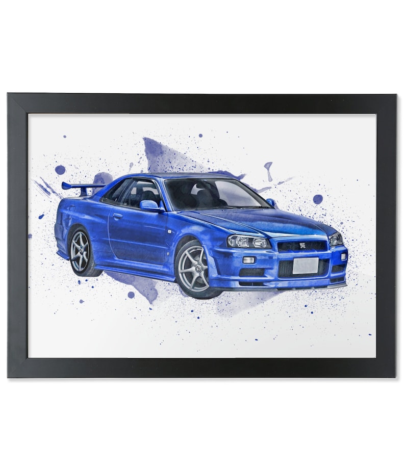 Nissan Skyline R34 GT-R Wall Art Poster - Etsy UK