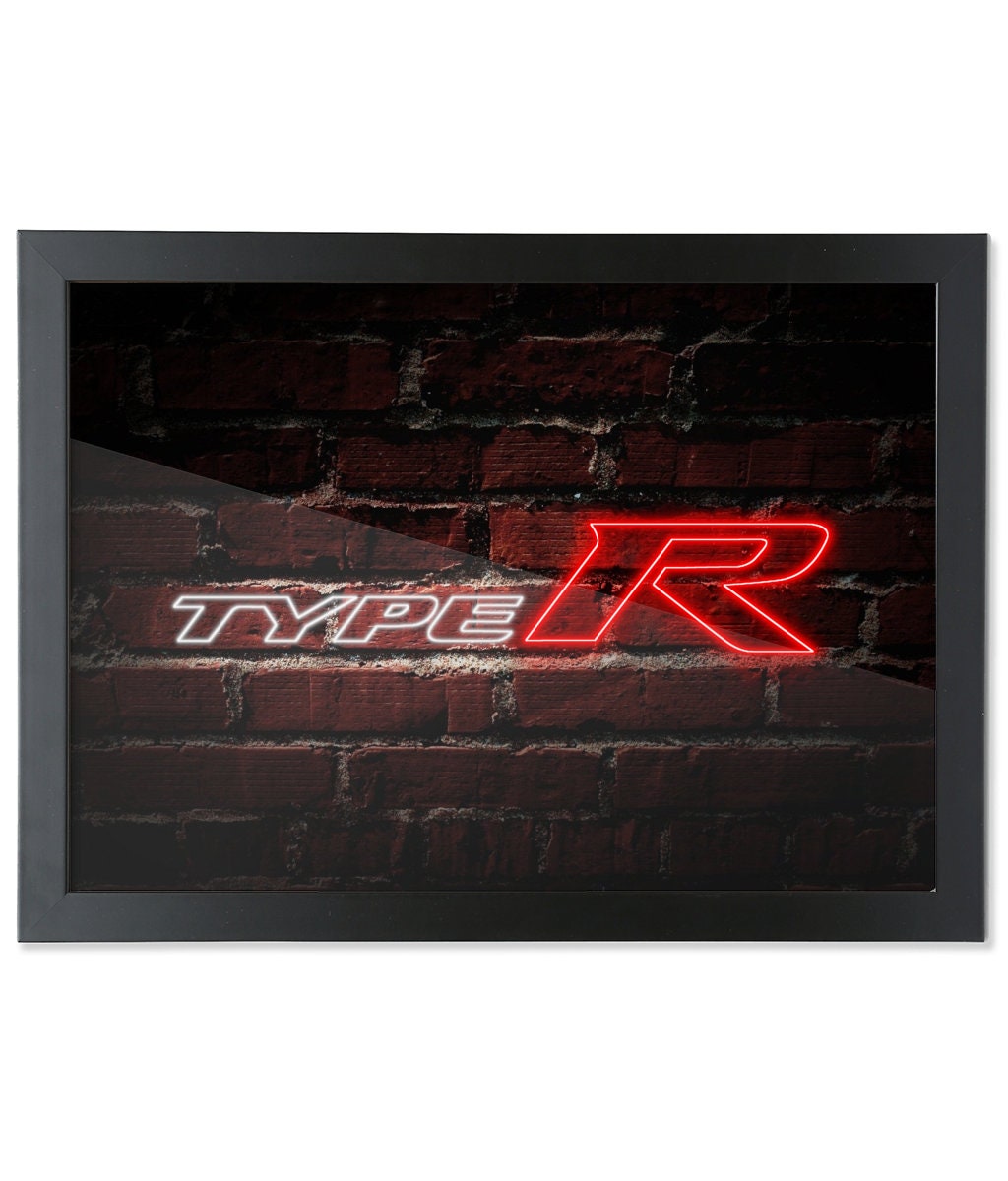 Honda Type R Logo Neon Digital Illustration - Etsy